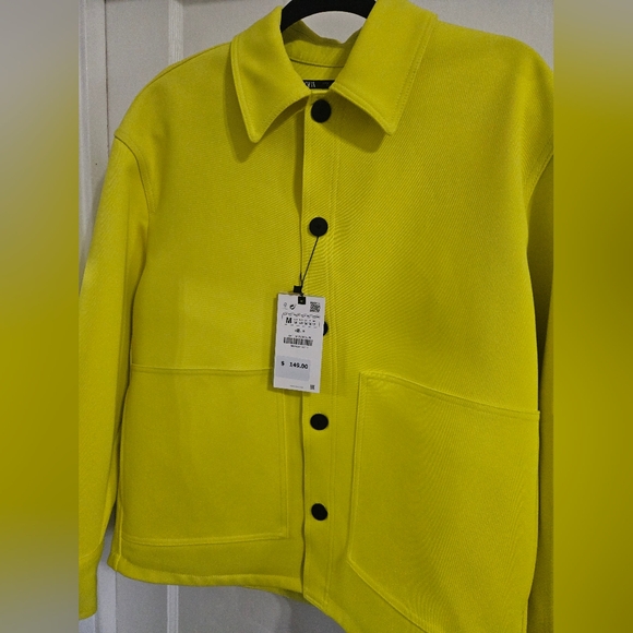 Zara | Jackets & Coats | Zara Yellow Edition Jacket | Poshmark